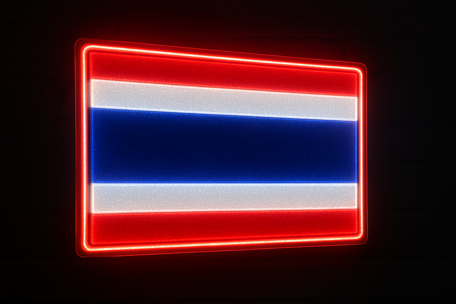 Thailand Thai LED Glowing Flag - Illuminated Tricolor Flag – GlowingFlag